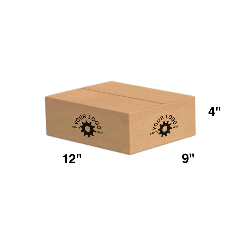 Custom Shipping Box 12x9x4 (100 Pack) - Special Order Size – customboxes.io