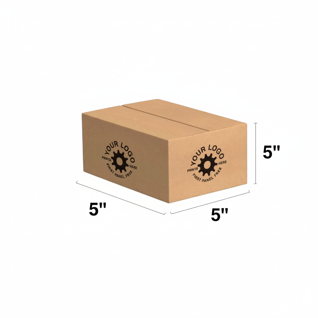Custom Shipping Box 5x5x5 (100 Pack) - Special Order Size (32 ECT ...